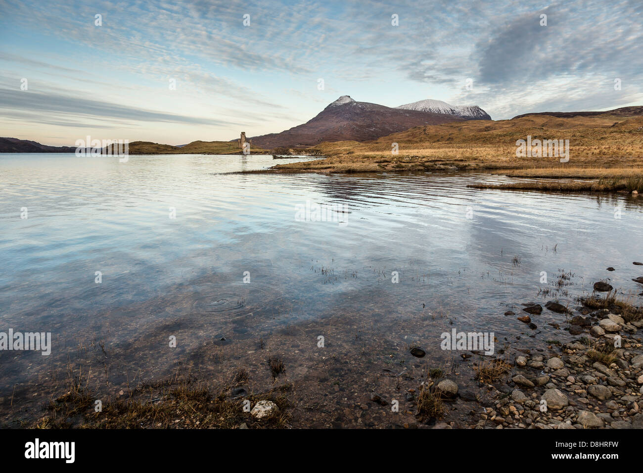 Ardvreck Castle on Loch Assynt in Sutherland, Scotland Stock Photo - Alamy