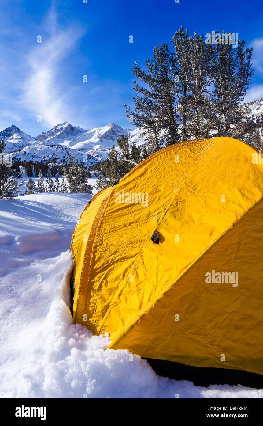 Alpine backcountry snow tent shelter hi-res stock photography and ...