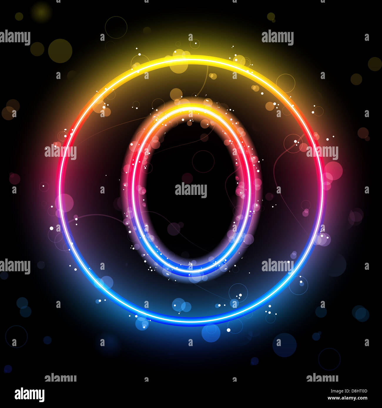 Vector - Number Rainbow Lights Glitter with Sparkles Stock Photo - Alamy