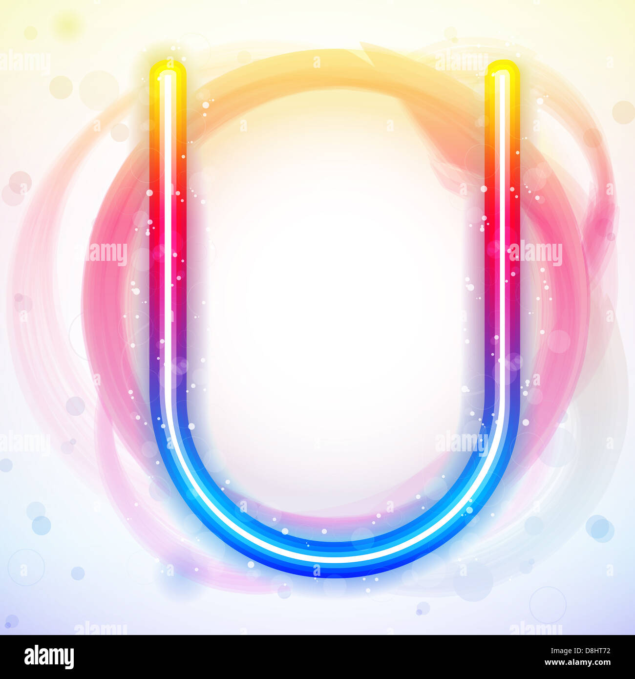 Vector - Alphabet Rainbow Lights in Circle White Background Stock Photo ...