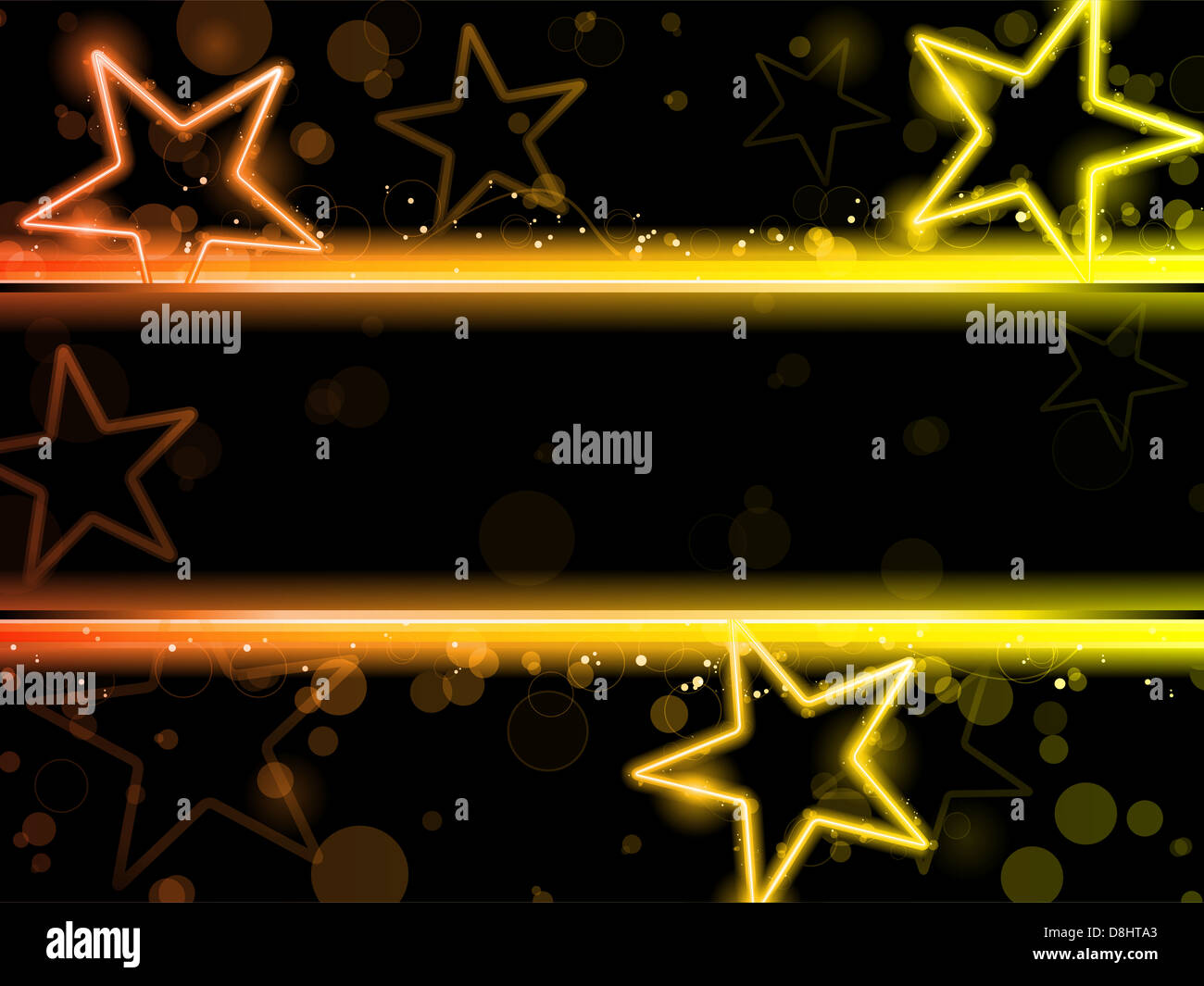 Vector - Glowing Neon Stars Background Stock Photo - Alamy