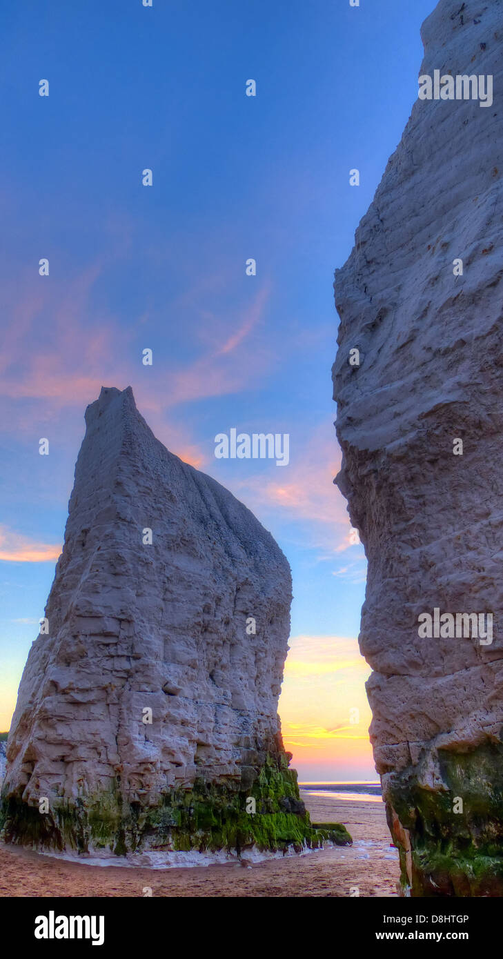 Botany Bay Broadstairs at sunset Stock Photo - Alamy