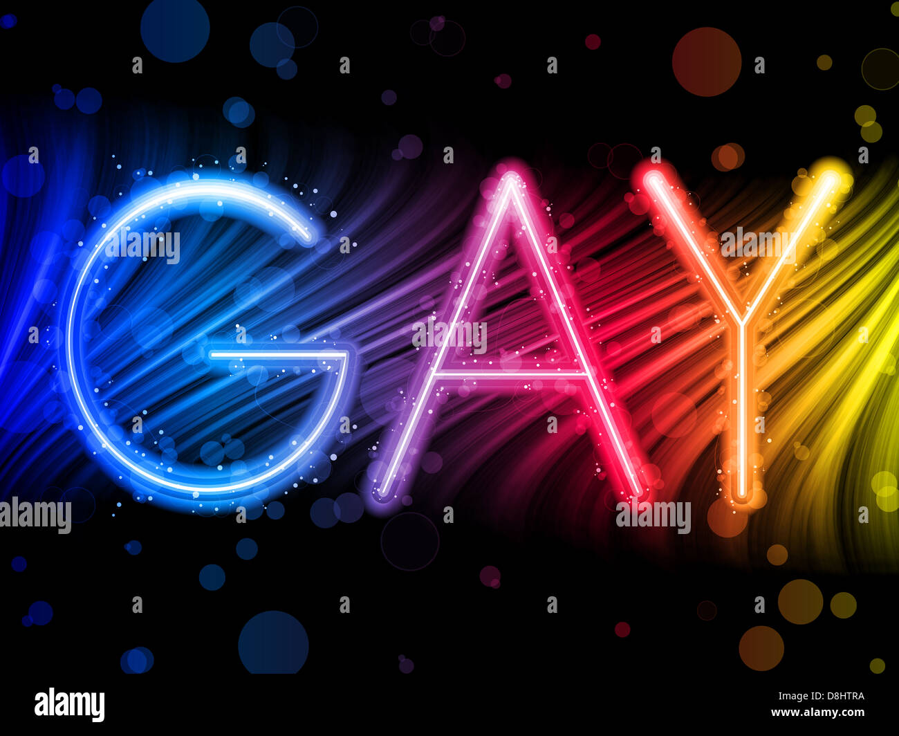 Vector - Gay Pride Abstract Colorful Waves on Black Background Stock ...