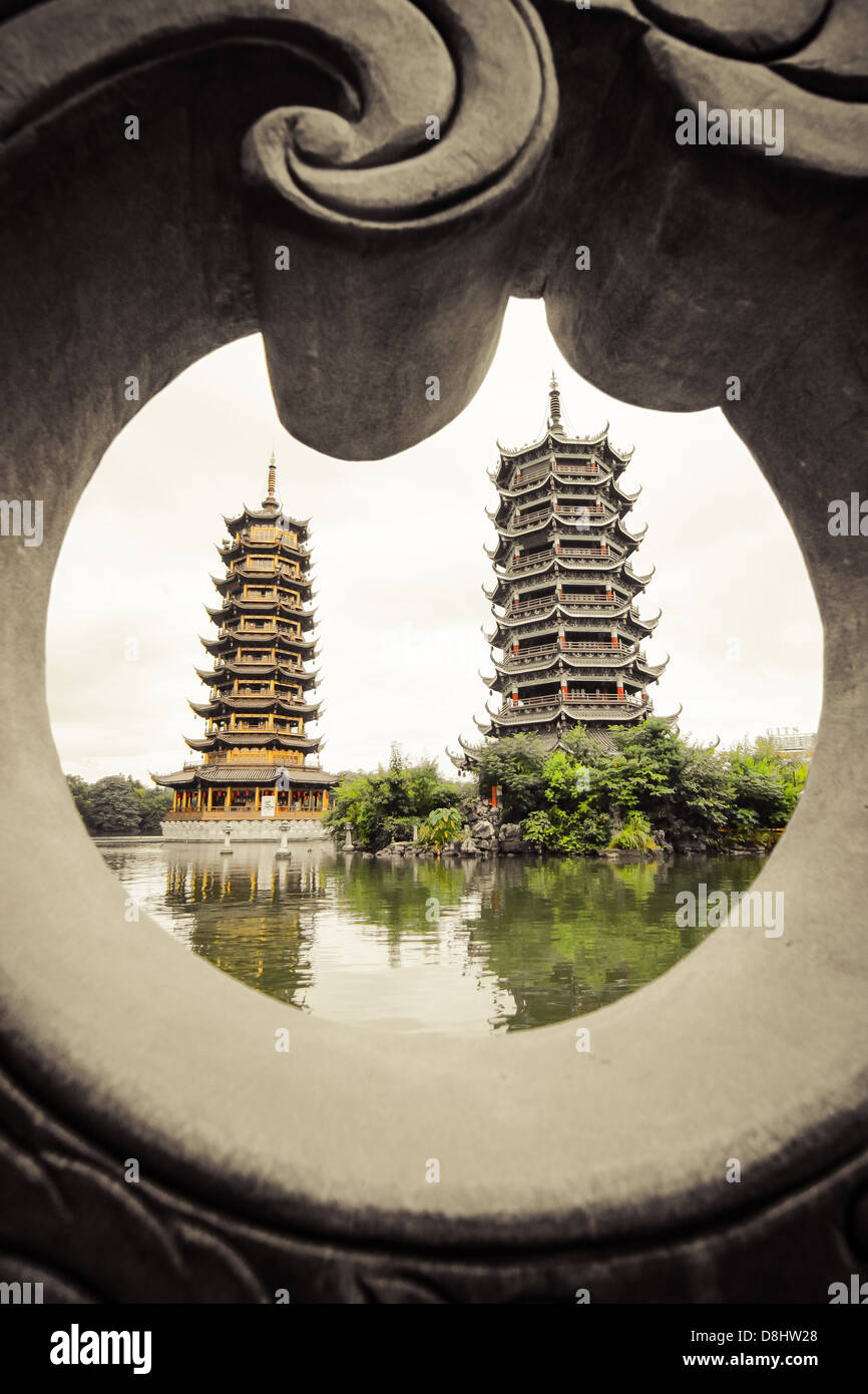 Double towers hi-res stock photography and images - Alamy