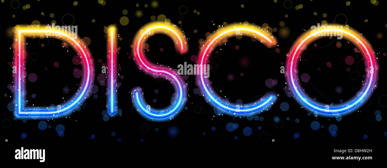 Vector - Disco Abstract Rainbow on Black Background Stock Photo - Alamy
