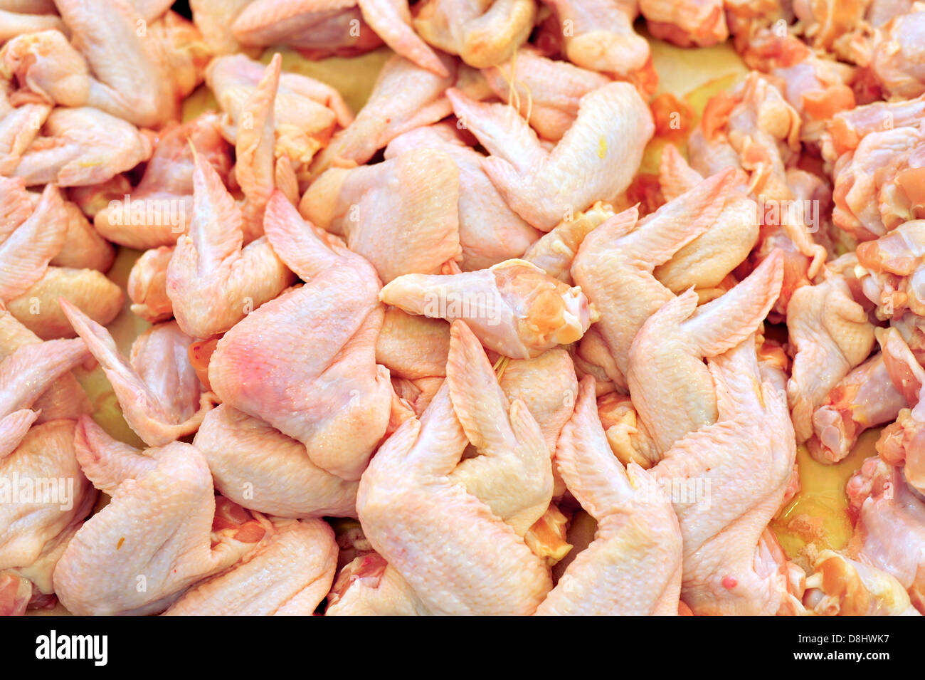 Chicken in market Stock Photo - Alamy
