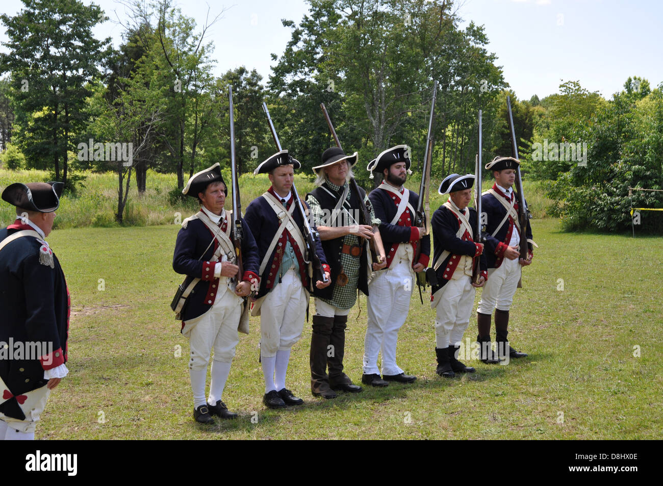 A weapons demonstration at Cowpens National Battlefield Stock Photo - Alamy