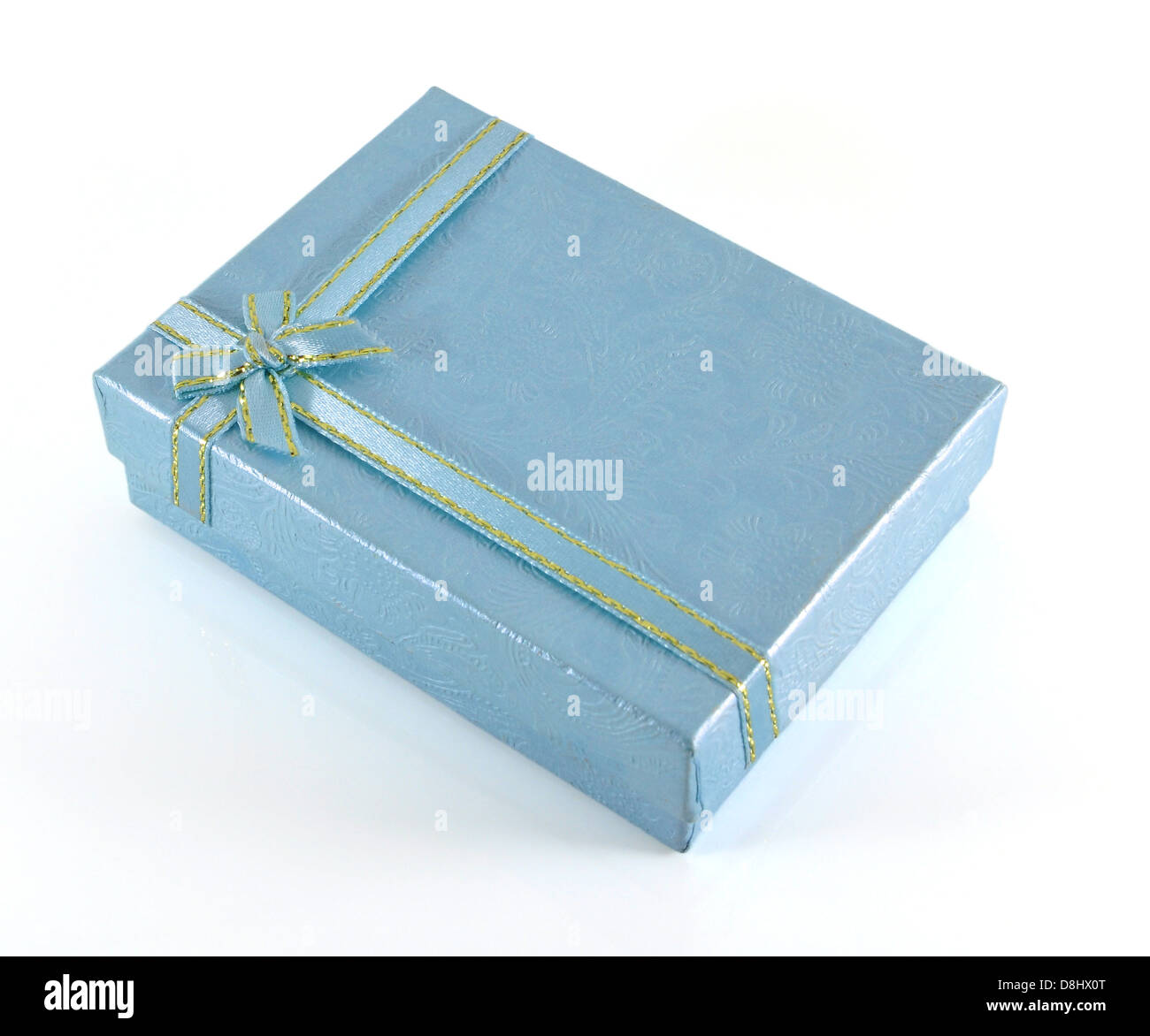 Gift box with ribbon Stock Photo - Alamy