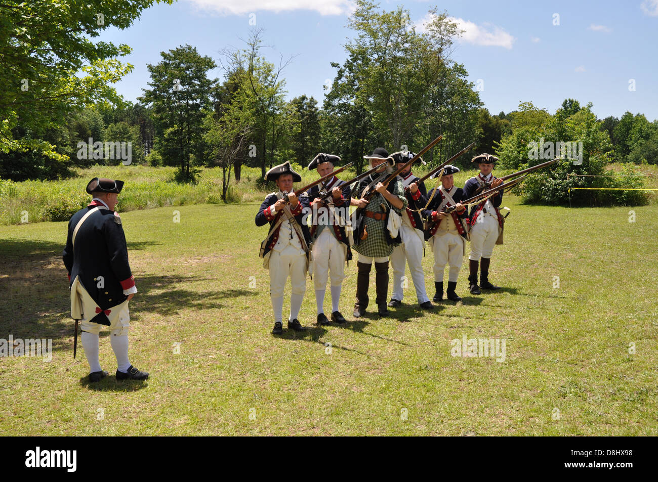 A weapons demonstration at Cowpens National Battlefield Stock Photo - Alamy