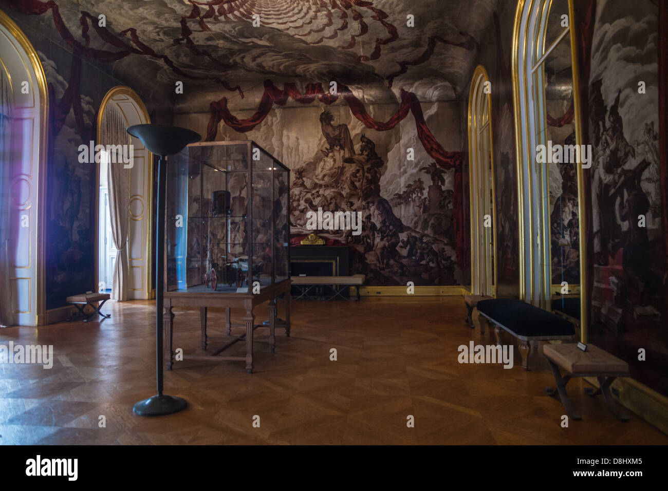 A palatial room in the Musee Carnavalet, the museum of the history of ...