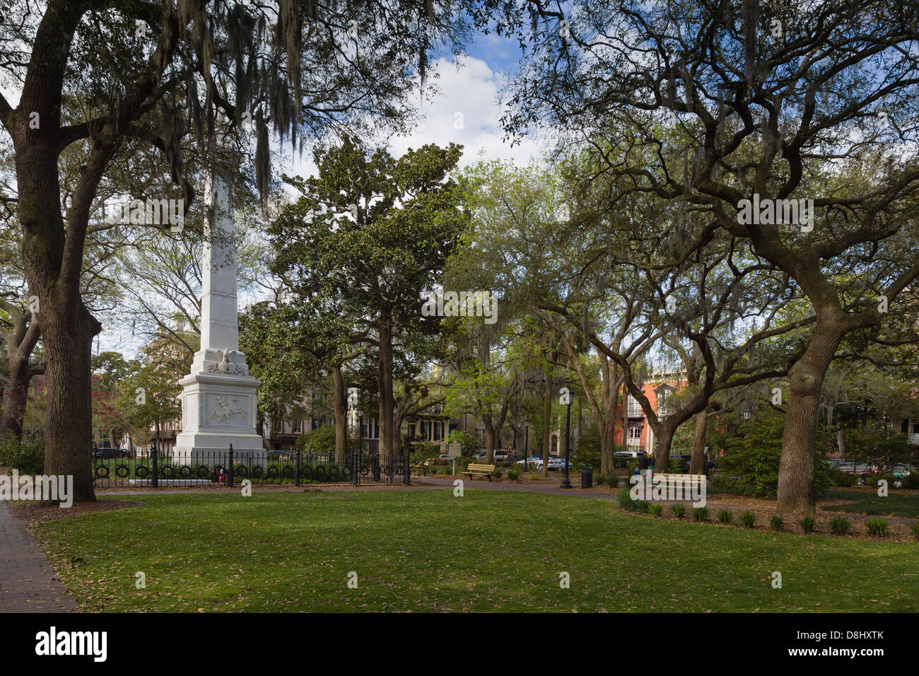 Monterey Square, Savannah, Georgia Stock Photo - Alamy