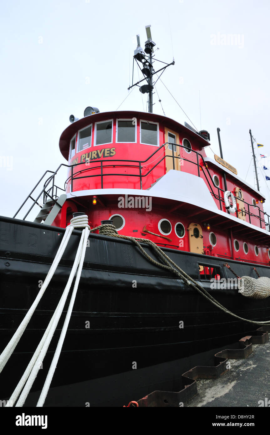 The tugboat John Purves, docked at the Sturgeon Bay facility of the ...