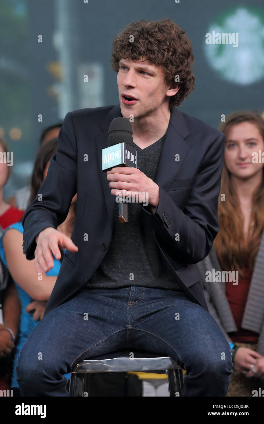 Toronto, Canada. May 29, 2013. Actor Jesse Eisenberg appears on Much ...