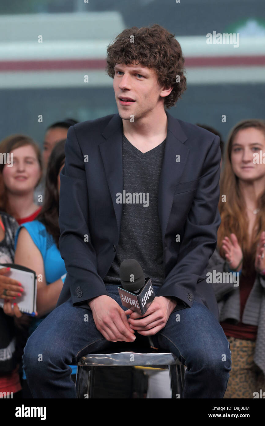 Toronto, Canada. May 29, 2013. Actor Jesse Eisenberg appears on Much ...