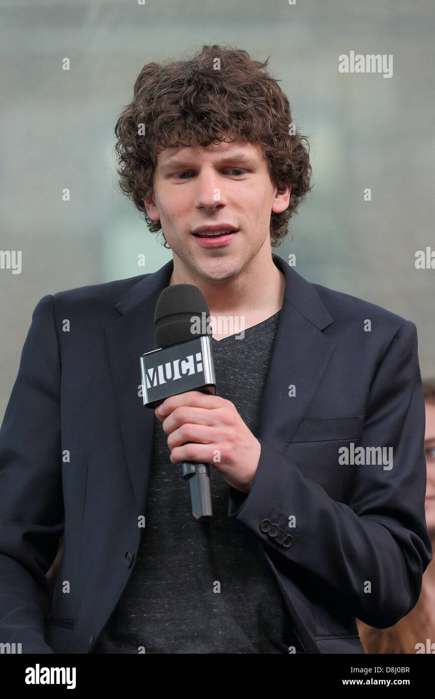 Toronto, Canada. May 29, 2013. Actor Jesse Eisenberg appears on Much ...