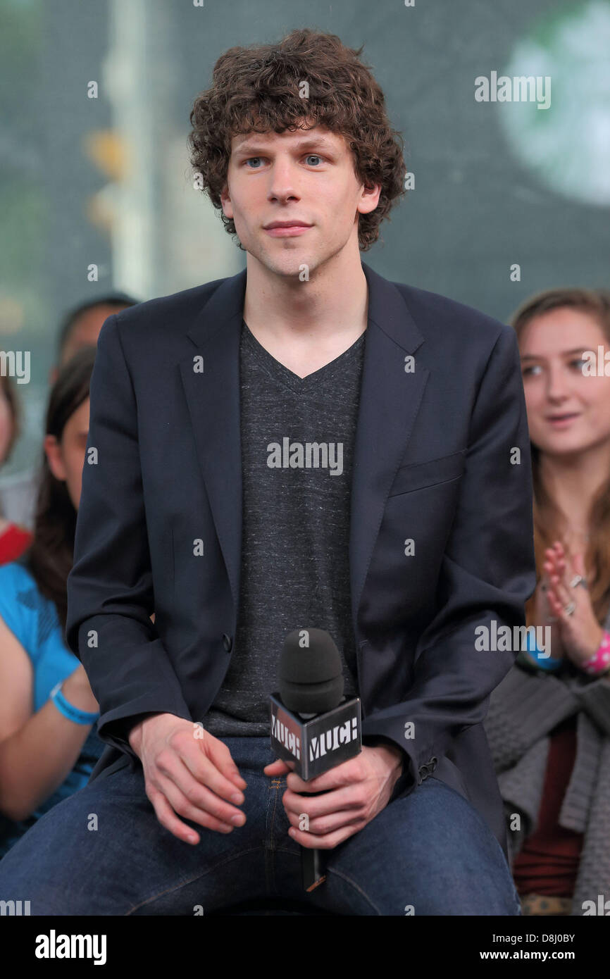 Toronto, Canada. May 29, 2013. Actor Jesse Eisenberg appears on Much ...