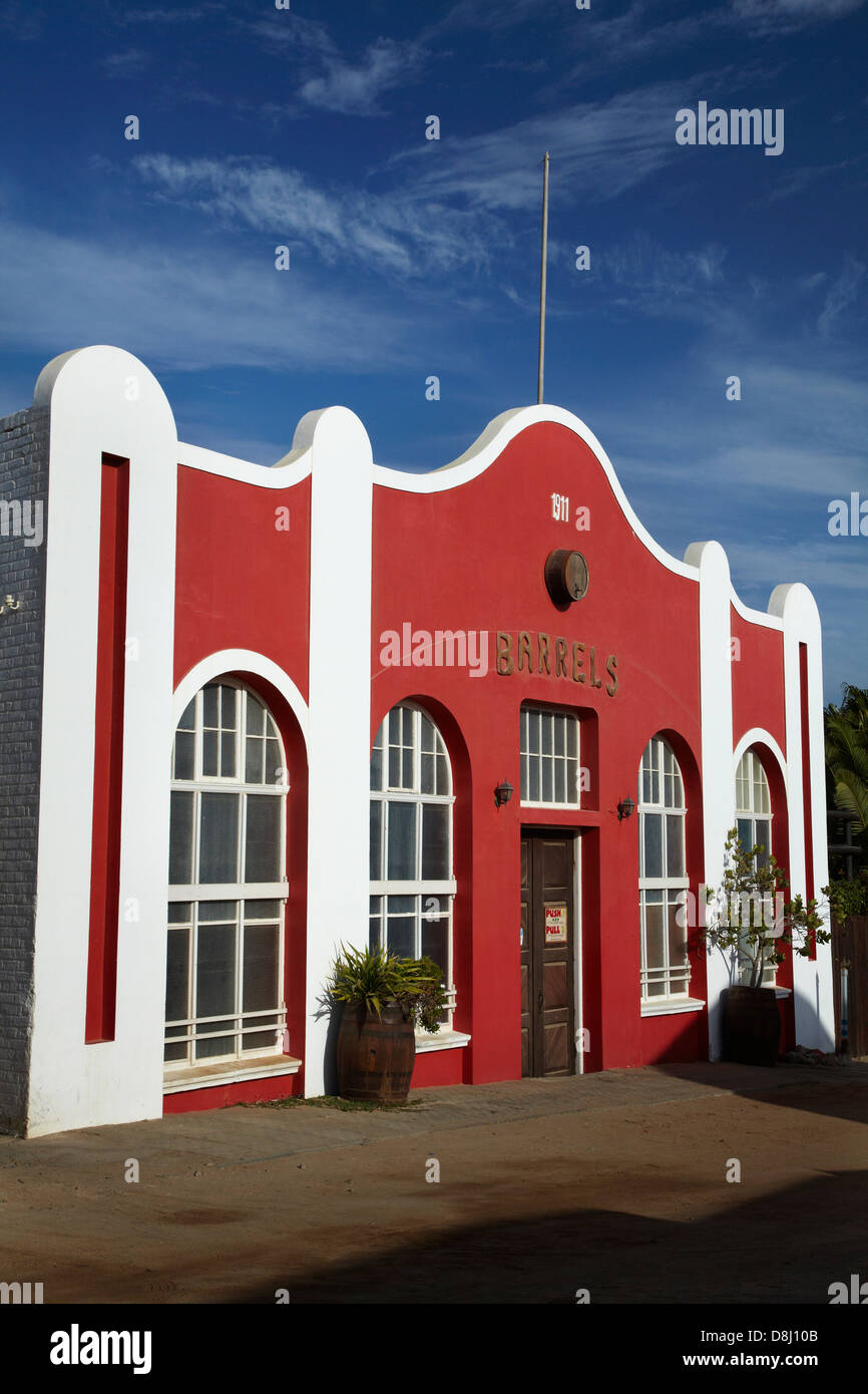 Colourful German colonial architecture, Luderitz, Namibia, Africa Stock ...