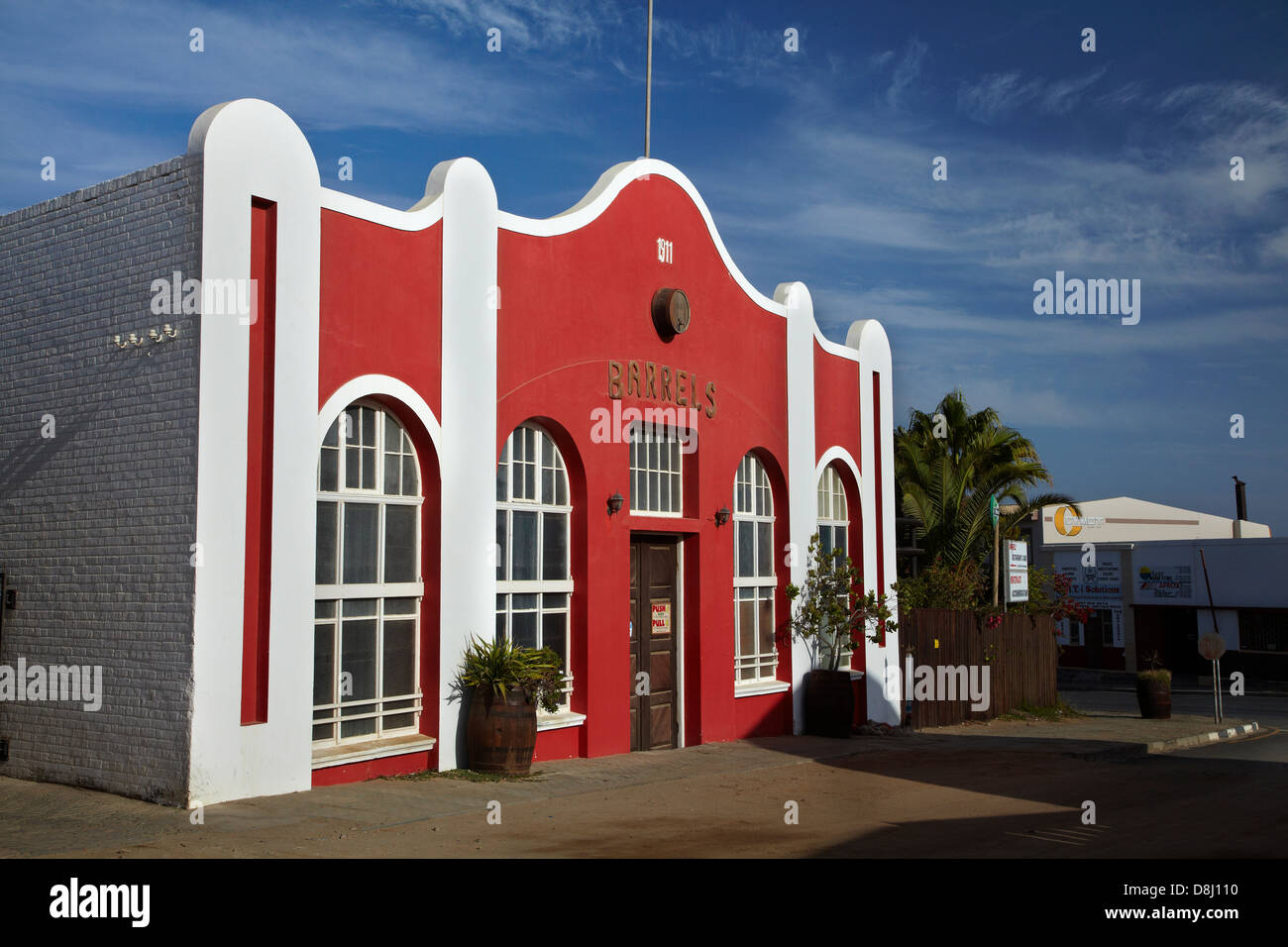 Colourful German colonial architecture, Luderitz, Namibia, Africa Stock ...