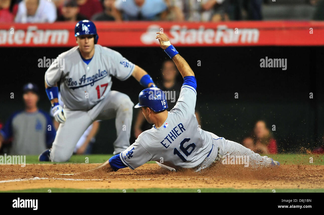 Anaheim, CA. USA. May 29, 2013. Los Angeles Dodgers right fielder Andre ...