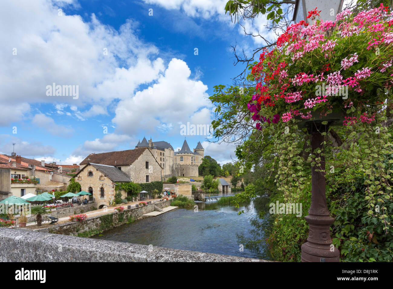 Castle at Verteuil sur Charente, Poitou Charentes, France Stock Photo ...