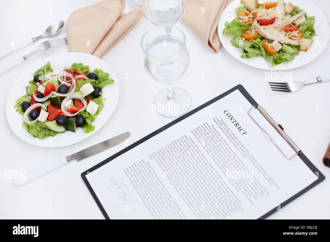 Business lunch sign plate hi-res stock photography and images - Alamy