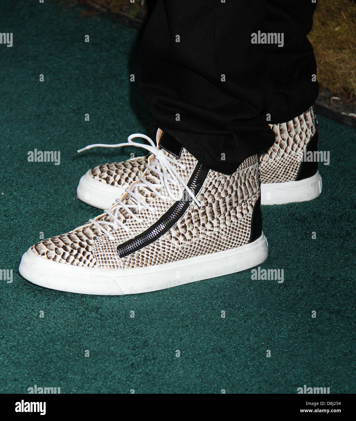 New York, U.S. May 29, 2013. A view of the sneakers worn by hip hop ...