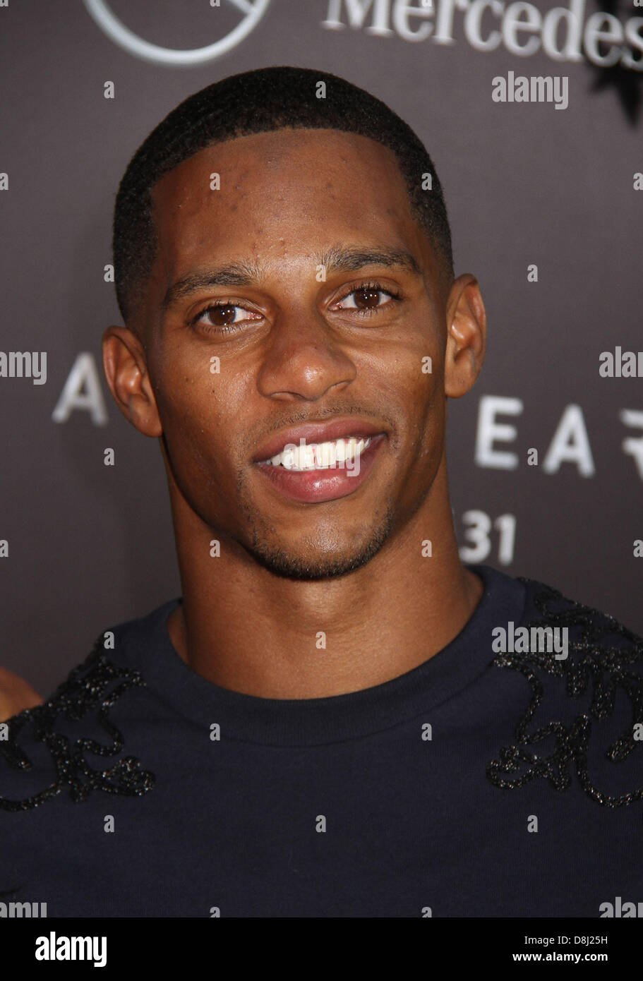 New York, U.S. May 29, 2013. NY GIANT football player VICTOR CRUZ ...