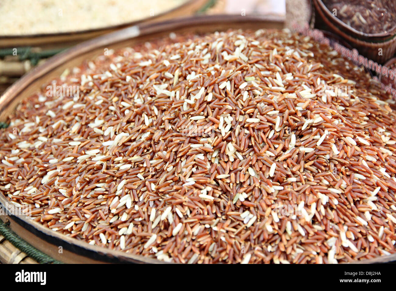The Rice Grain in container.The rice is white color Stock Photo - Alamy