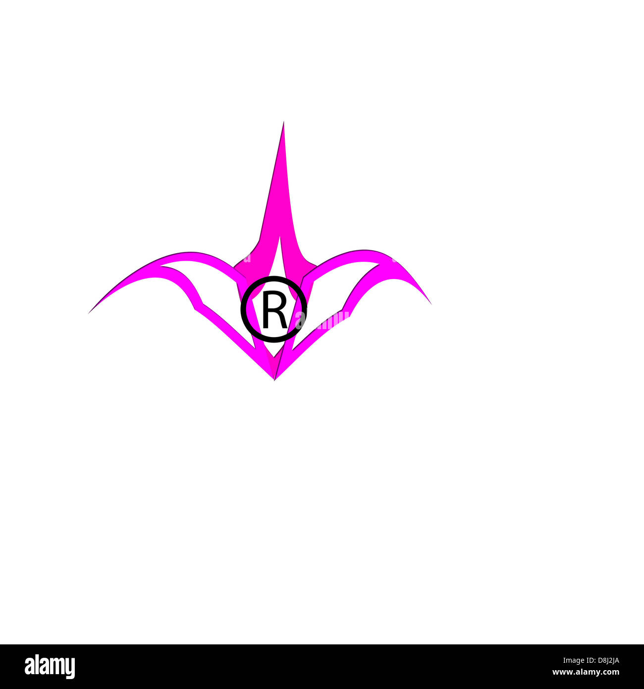 this logo flowers and symbol registered for design or other Stock Photo ...