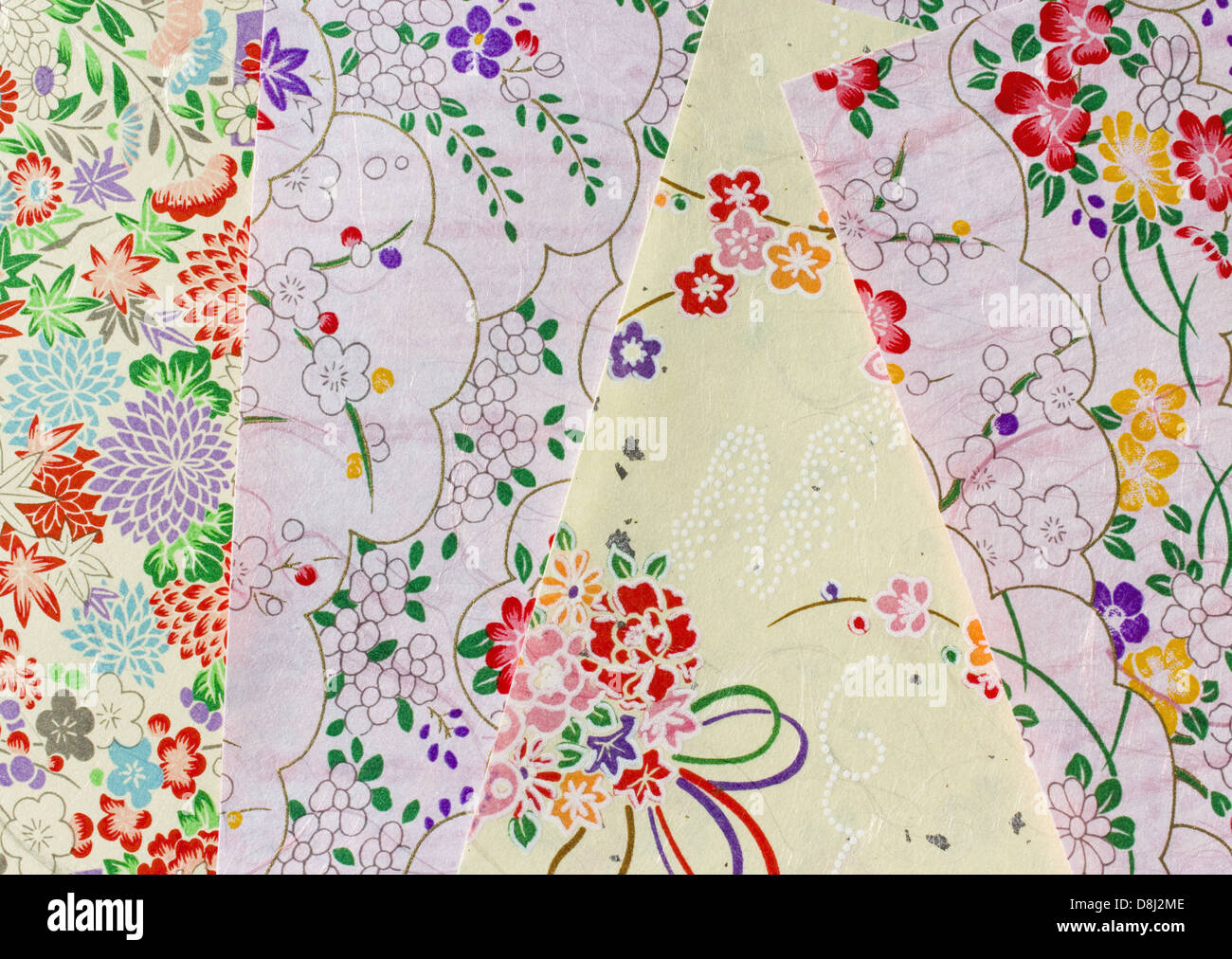 Multicolored Japanese paper Stock Photo - Alamy