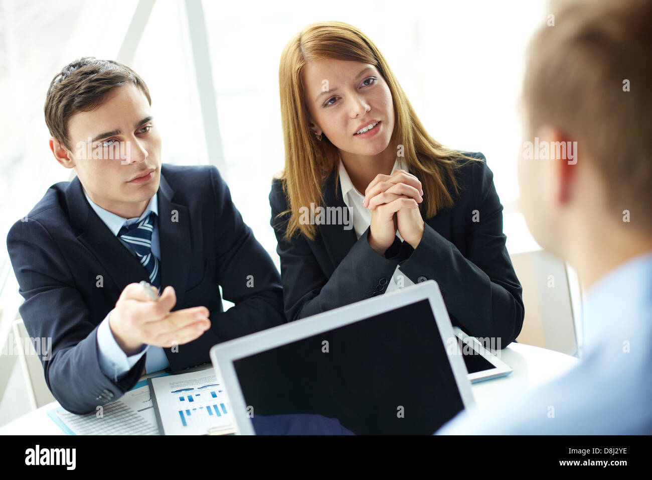 Interview partners hi-res stock photography and images - Alamy