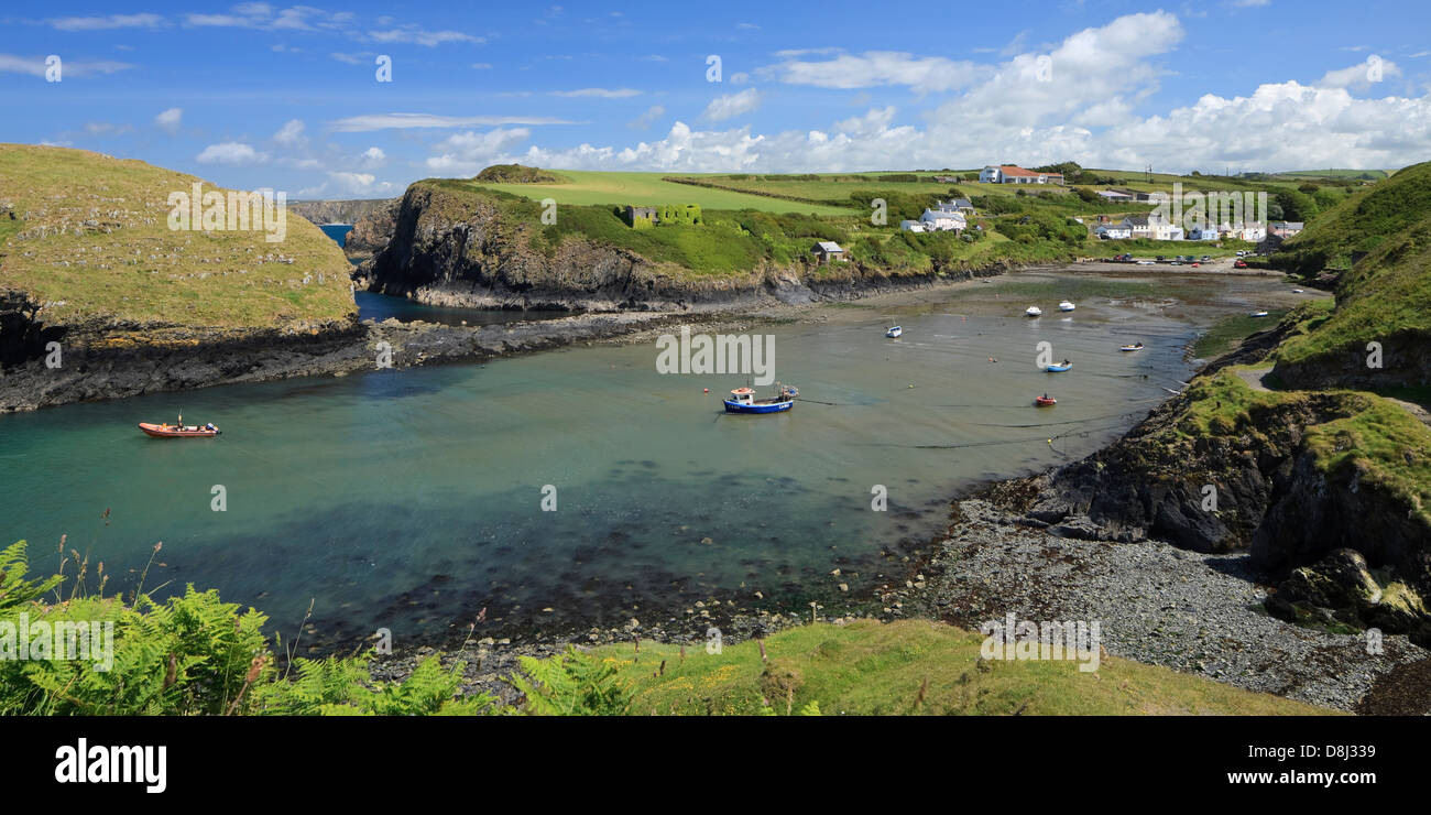 Abercastle Pembrokeshire Wales Stock Photo, Royalty Free Image ...
