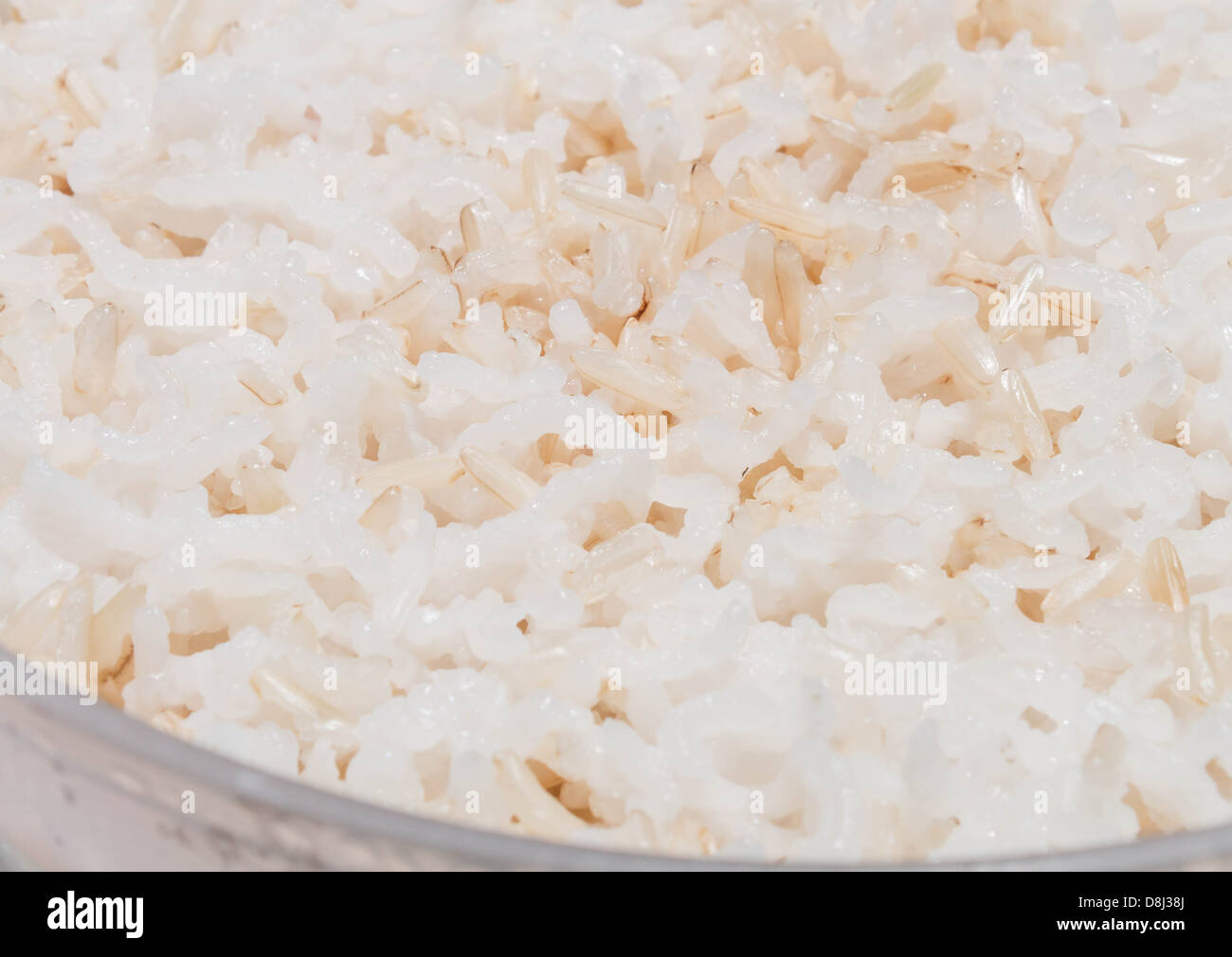 Close up of cooked mix white and brown rice Stock Photo - Alamy