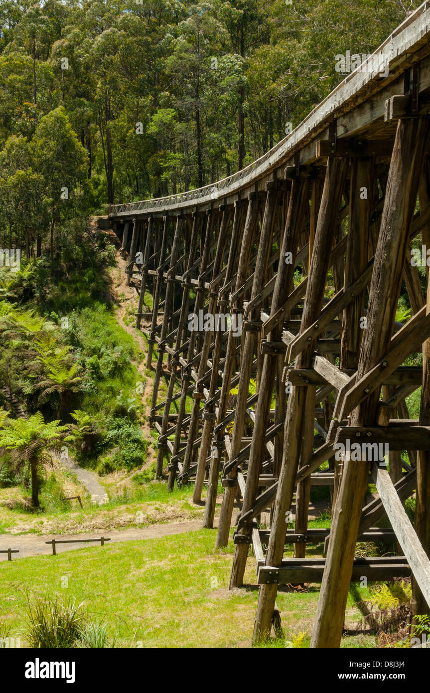 Noojee Trestle Bridge, near Warragul, Victoria, Australia Stock Photo ...