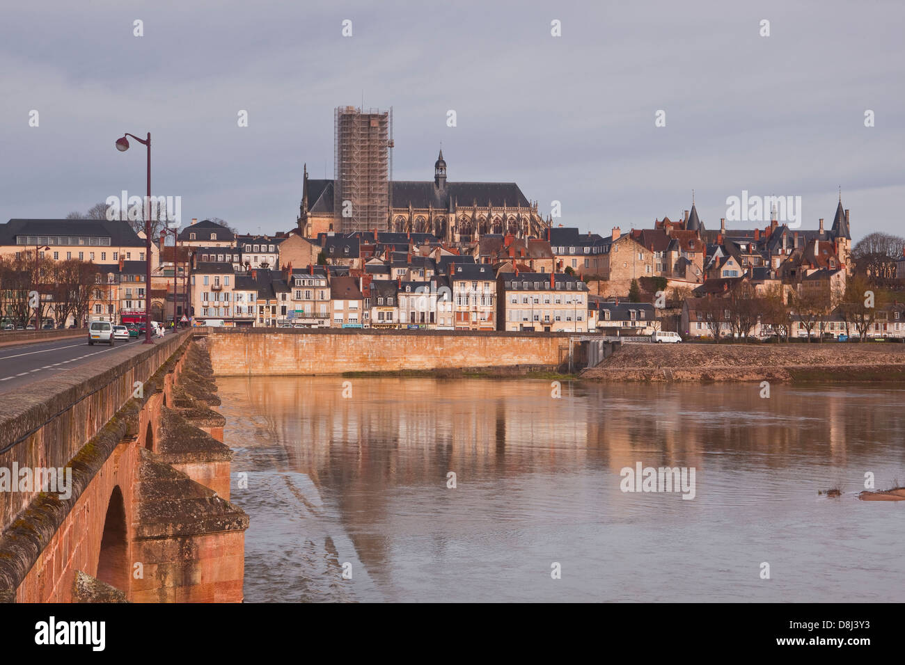 The river Loire and the city of Nevers in Burgundy Stock Photo - Alamy