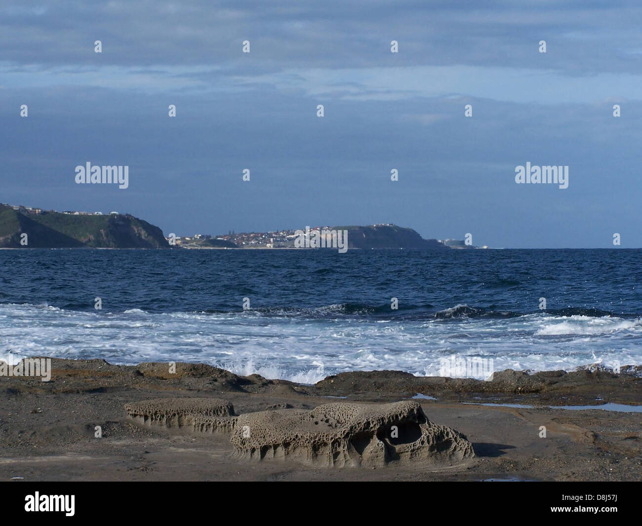 A panoramic view stretching from Dudley Beach to New Castle, featuring ...