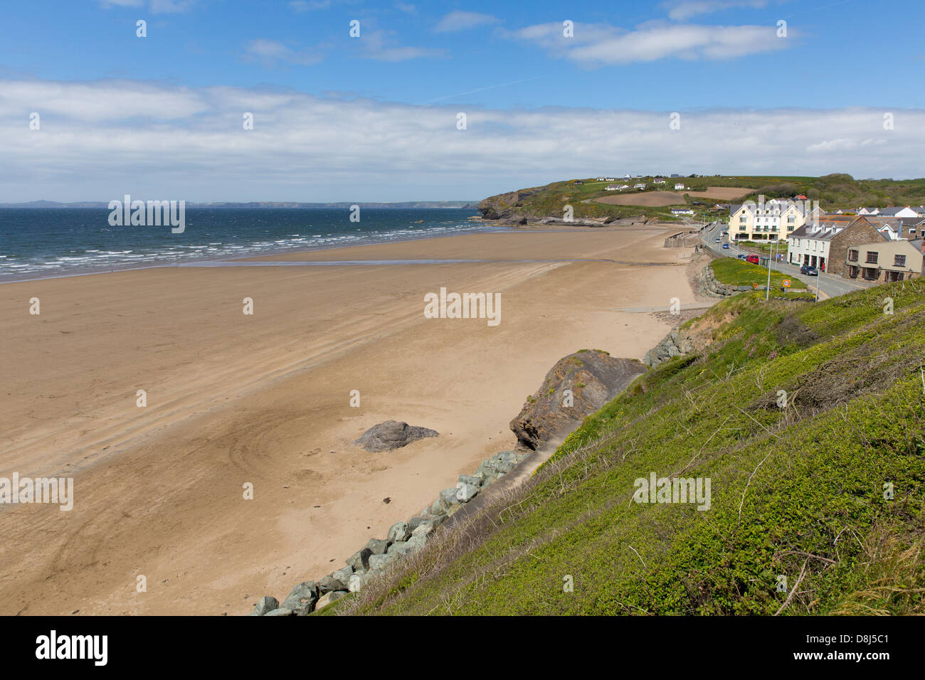 Broad Haven beach St Bride's Bay Pembrokeshire Wales in the ...