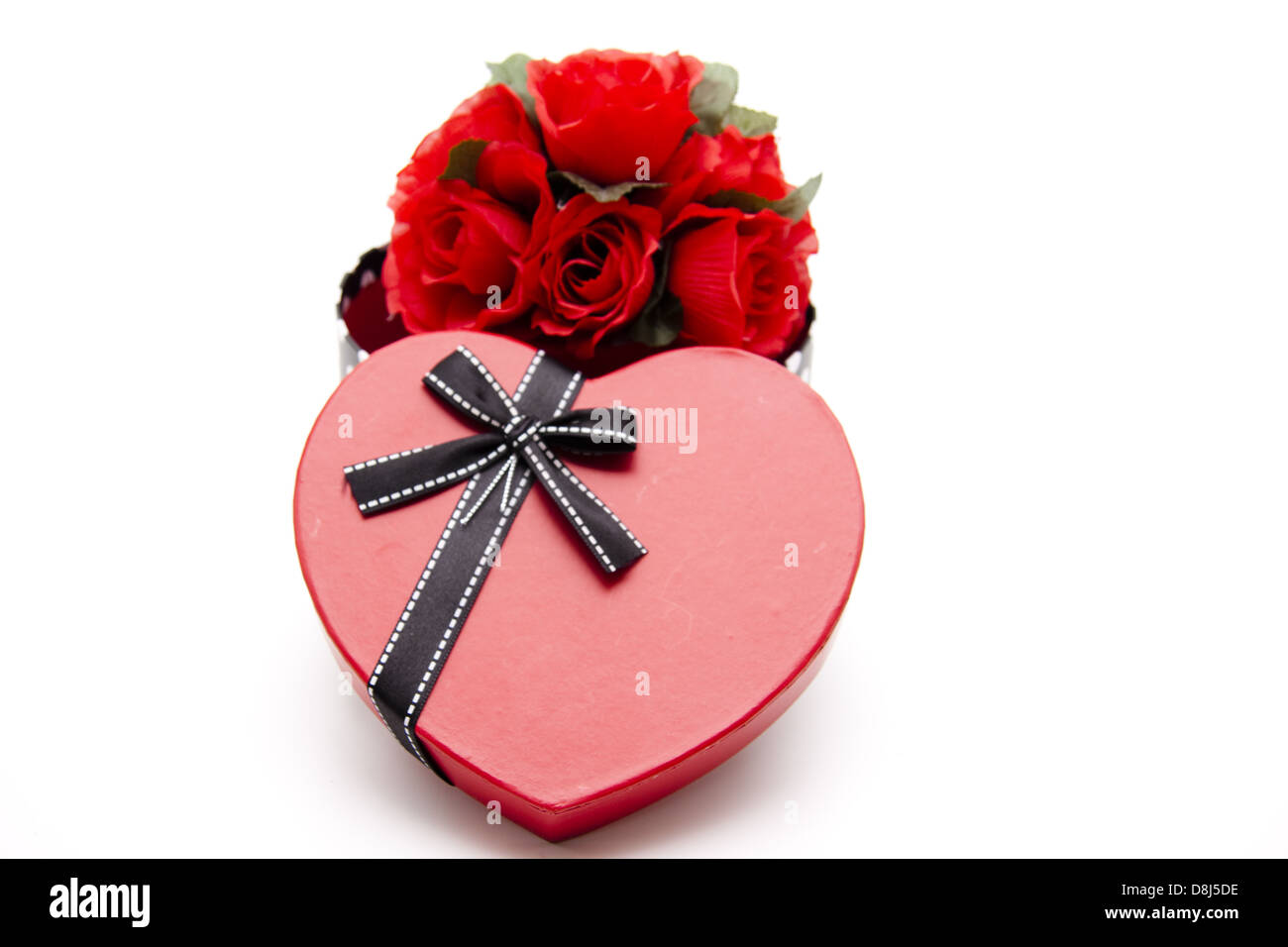 Heart with roses Stock Photo - Alamy