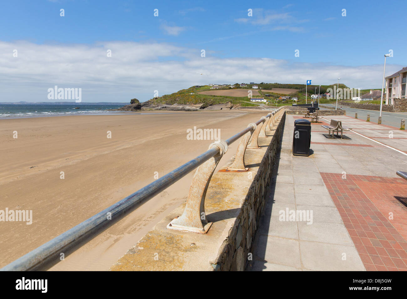 Broad Haven beach St Bride's Bay Pembrokeshire Wales in the ...