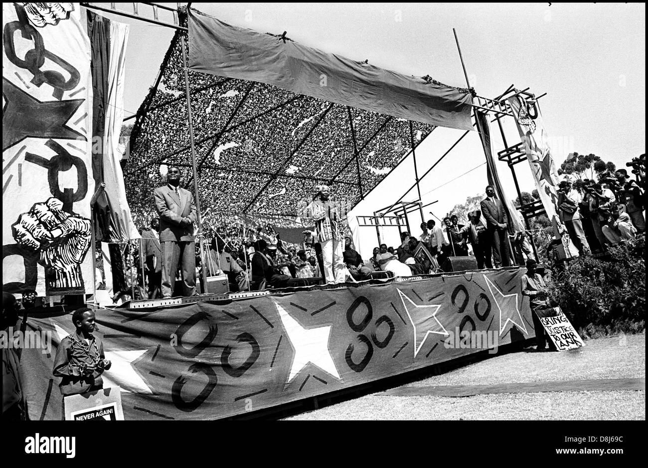 Nelson Mandela,ANC election campaign,Western Cape,1994 Stock Photo - Alamy