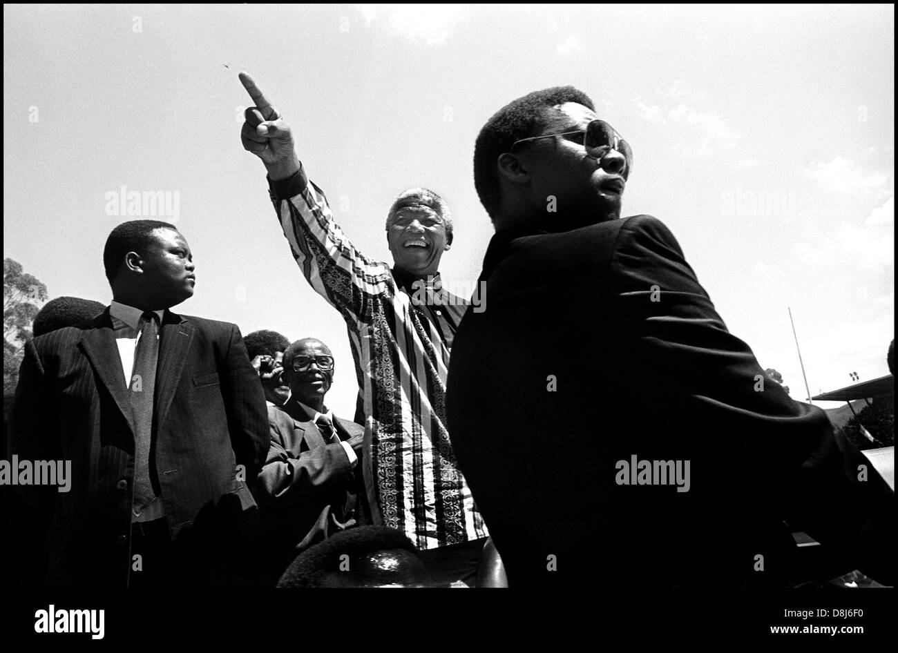 Nelson Mandela,ANC election campaign,Paarl,Westen Cape,1994 Stock Photo ...