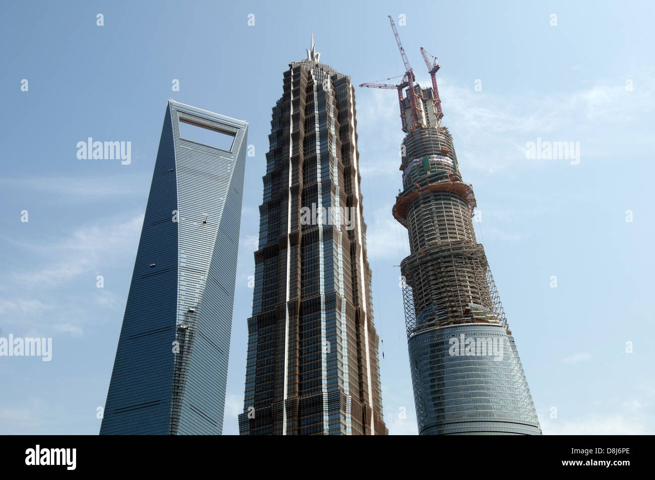 Shanghai tallest under construction building, Shanghai Tower, and Jin ...