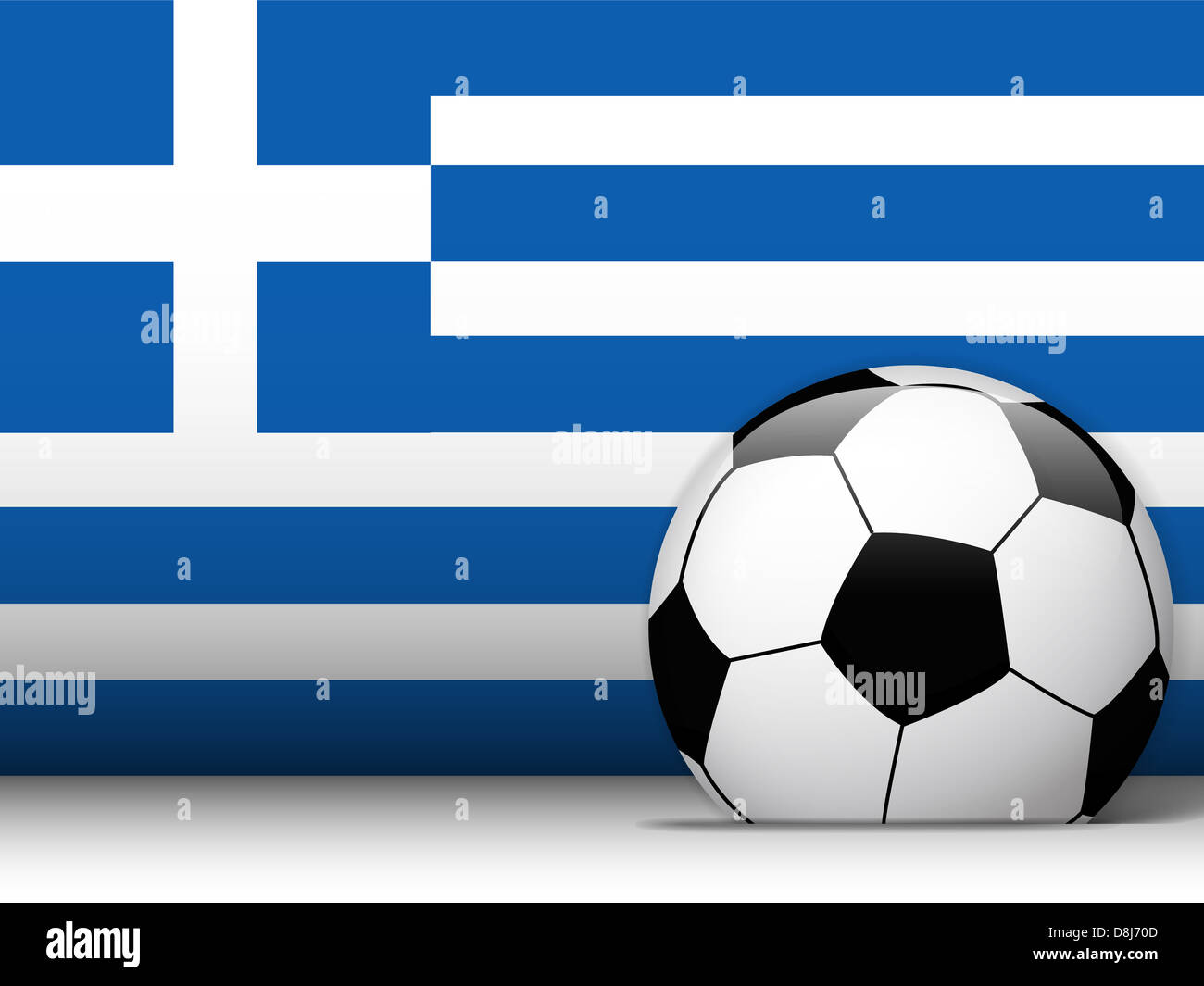 Vector - Greece Soccer Ball with Flag Background Stock Photo - Alamy