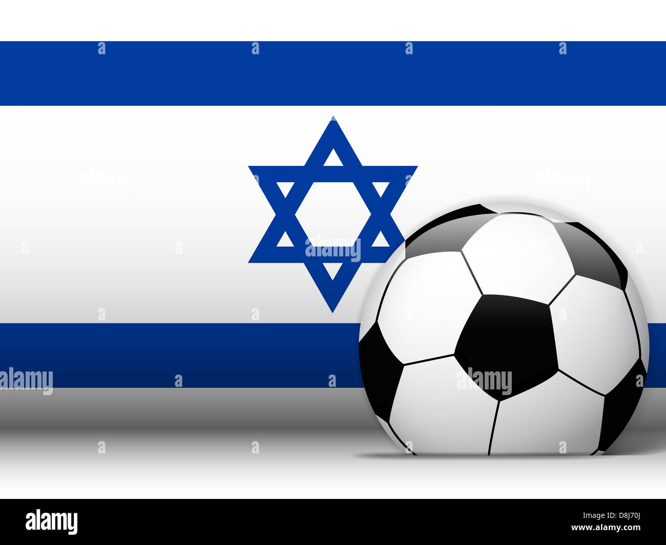Vector - Israel Soccer Ball with Flag Background Stock Photo - Alamy