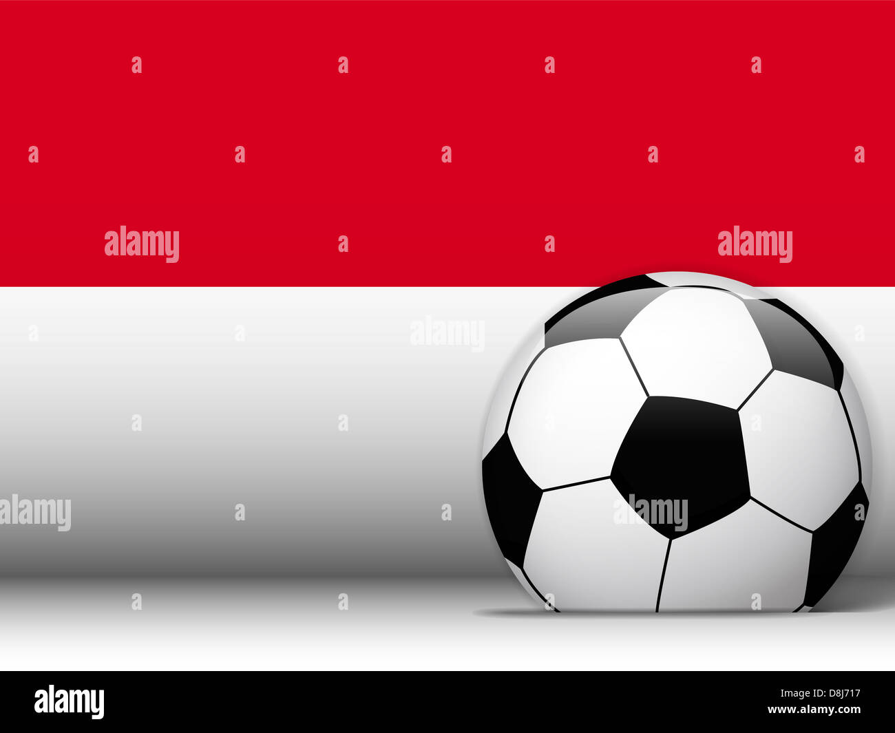 Vector - Monaco Soccer Ball with Flag Background Stock Photo - Alamy