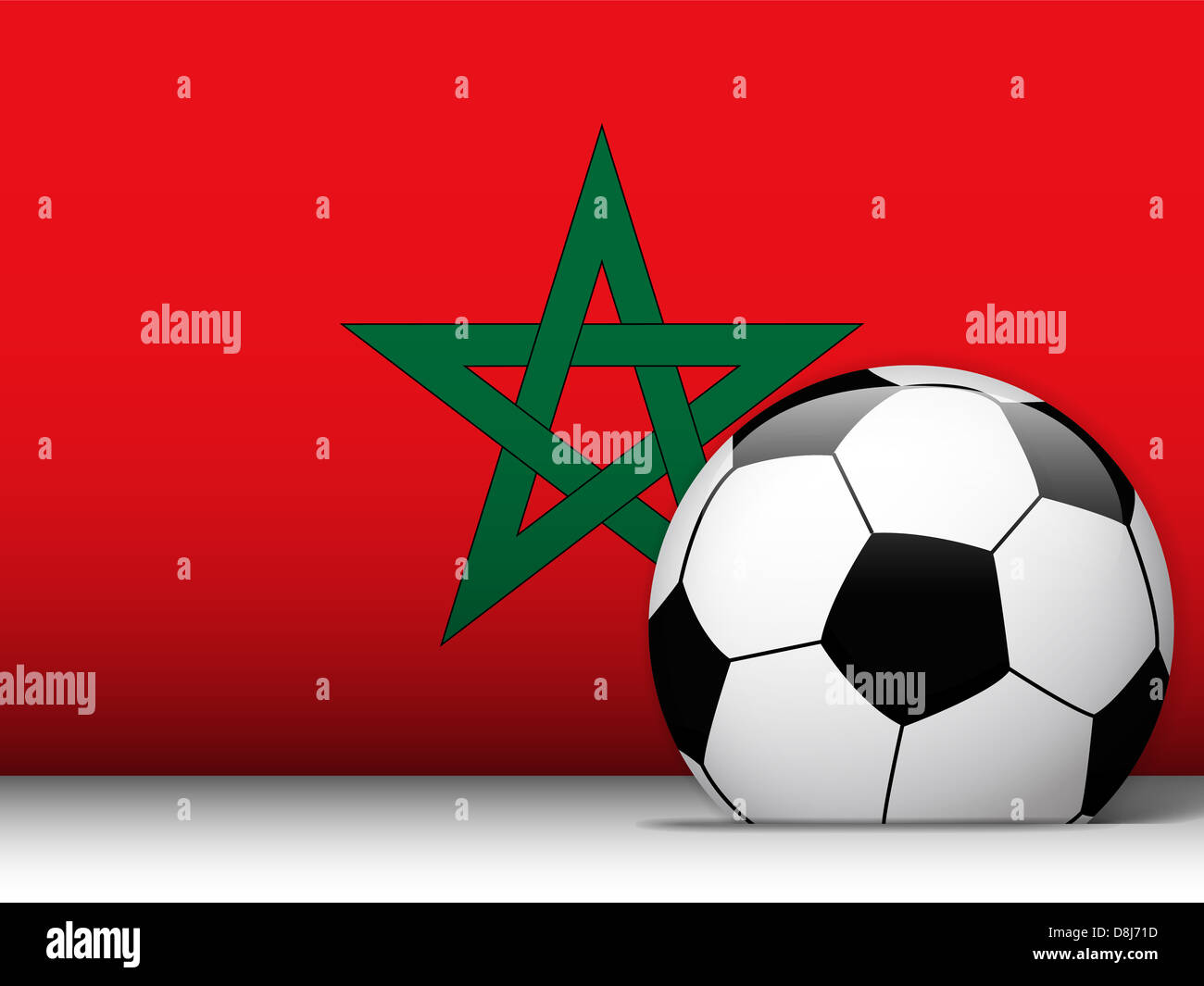 Vector - Morocco Soccer Ball with Flag Background Stock Photo - Alamy