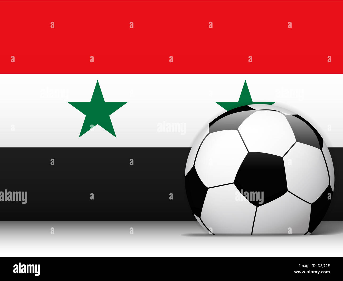Vector - Syria Soccer Ball with Flag Background Stock Photo - Alamy