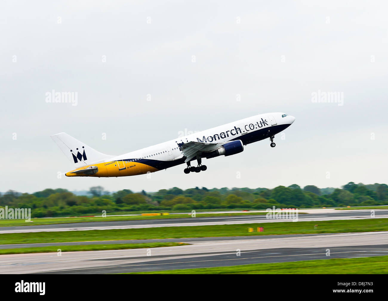 Monarch Airlines Airbus A300 Airliner Taking Off at Manchester ...