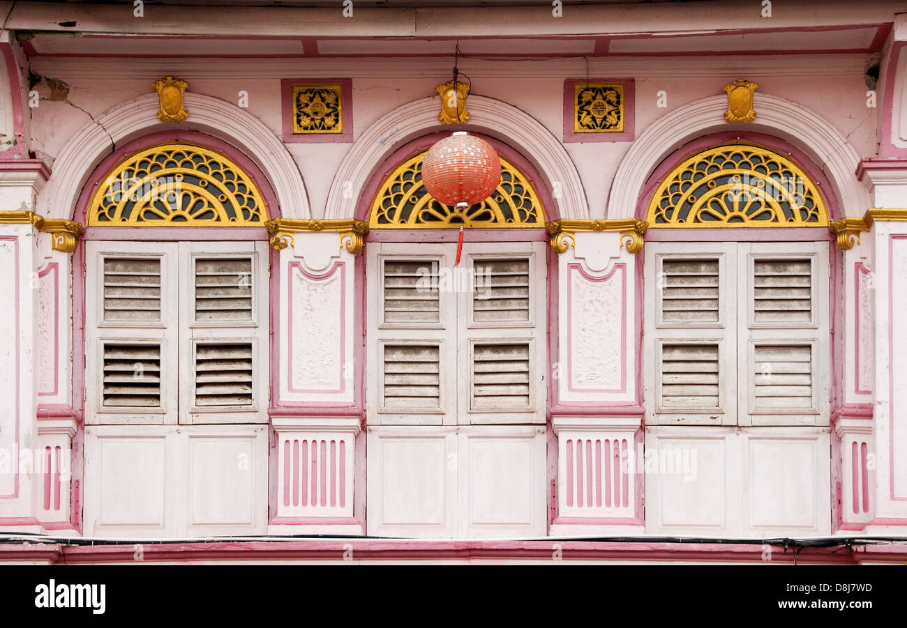 Penang malaysia color heritage architecture hi-res stock photography ...