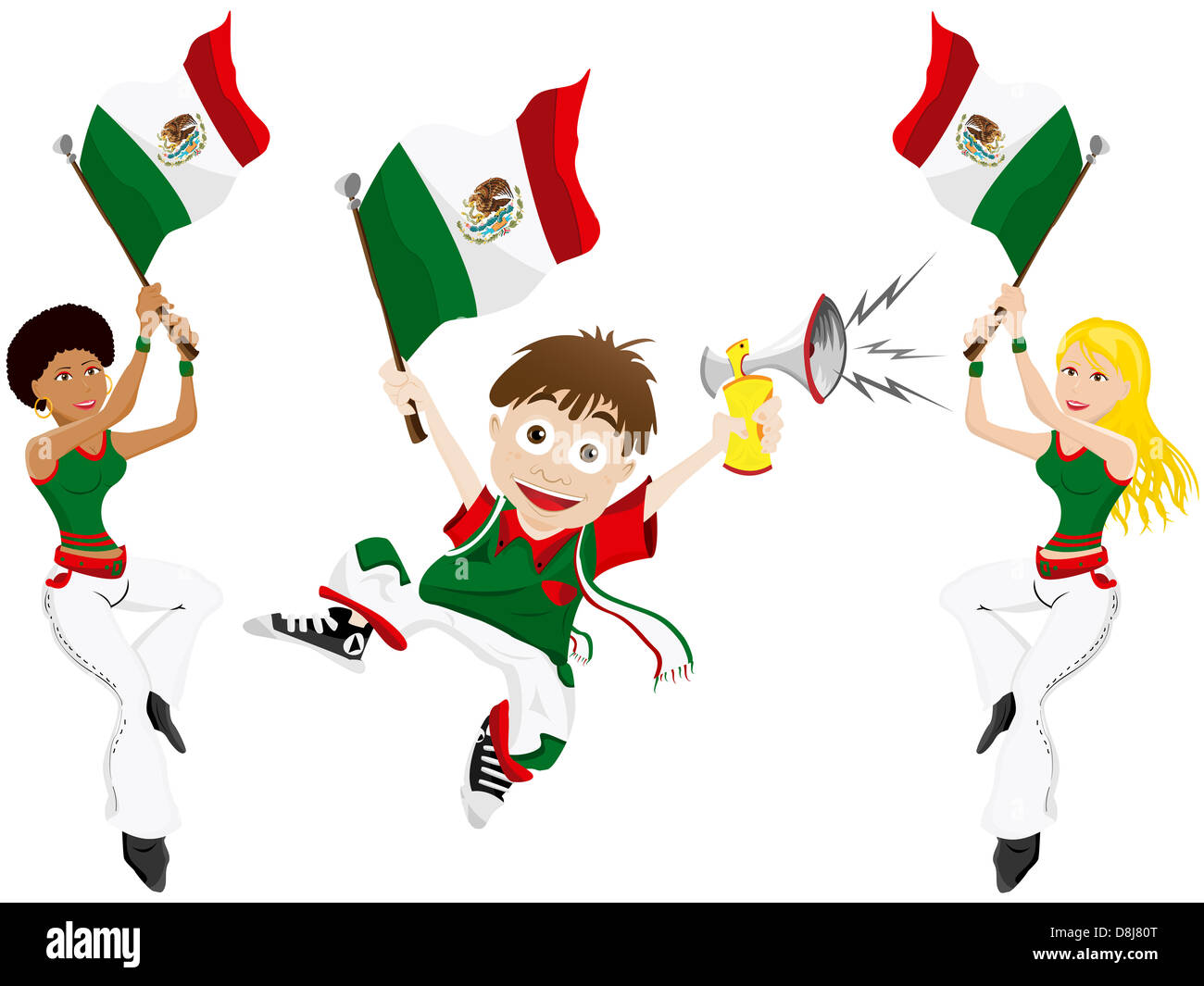 Mexican woman soccer fan hi-res stock photography and images - Alamy